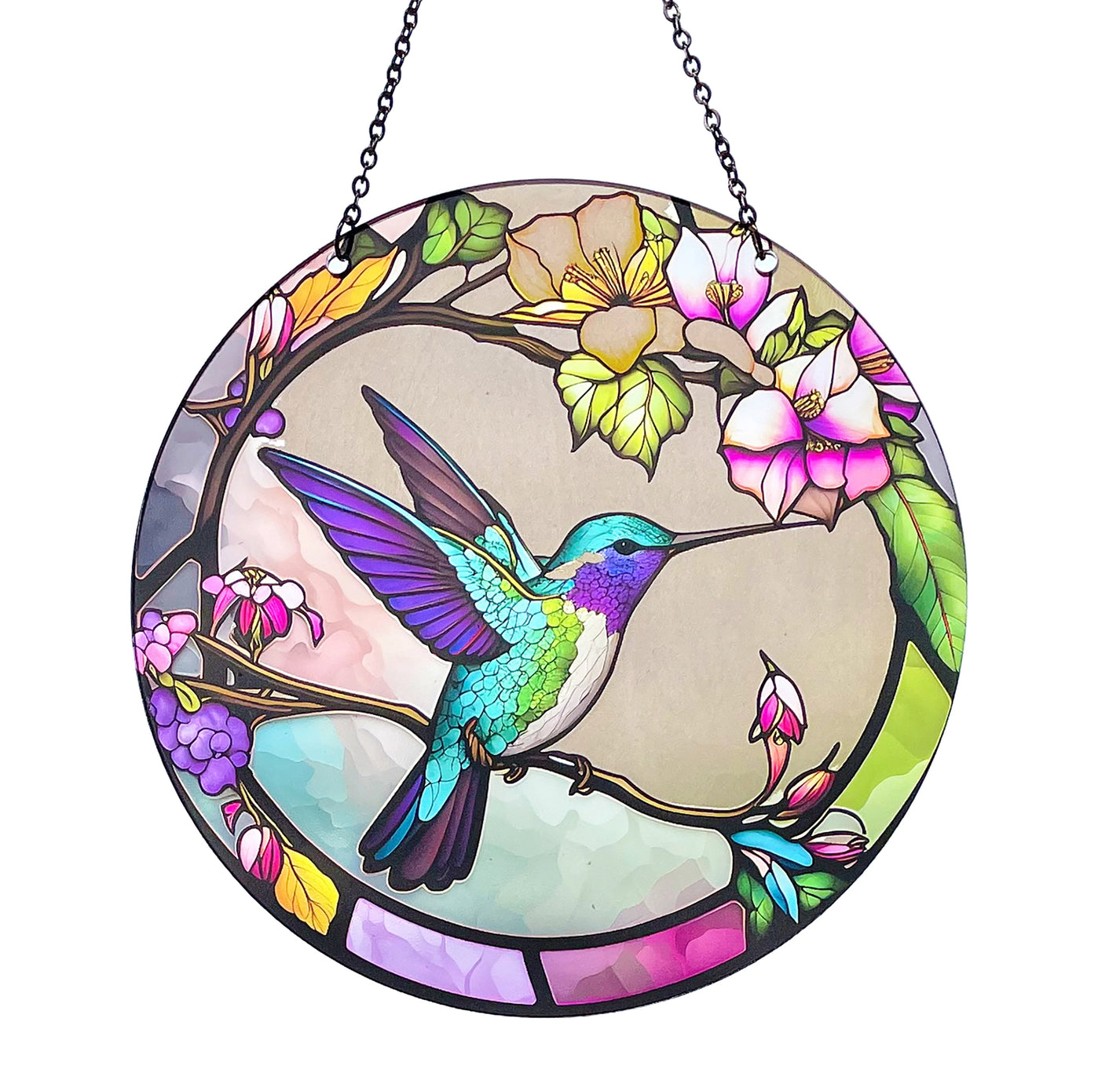 Ruby Throated Hummingbird Acrylic Suncatcher with Chain #SC192 by d'ea ...